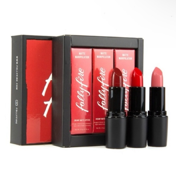 Makeup | Matte Manipulation Lipstick Set Red Dark Red Pink | Poshmark